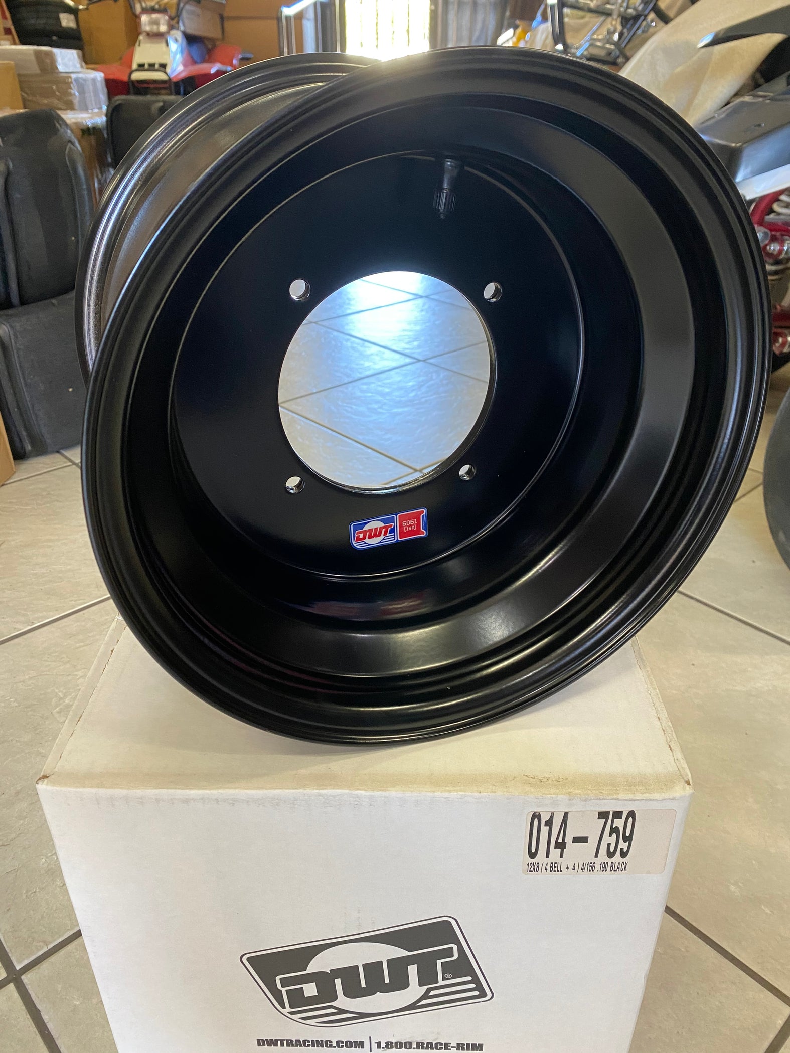 DWT 12" Polished or Black Polaris Ranger, RZR 800, 900 UTV Wheel ...