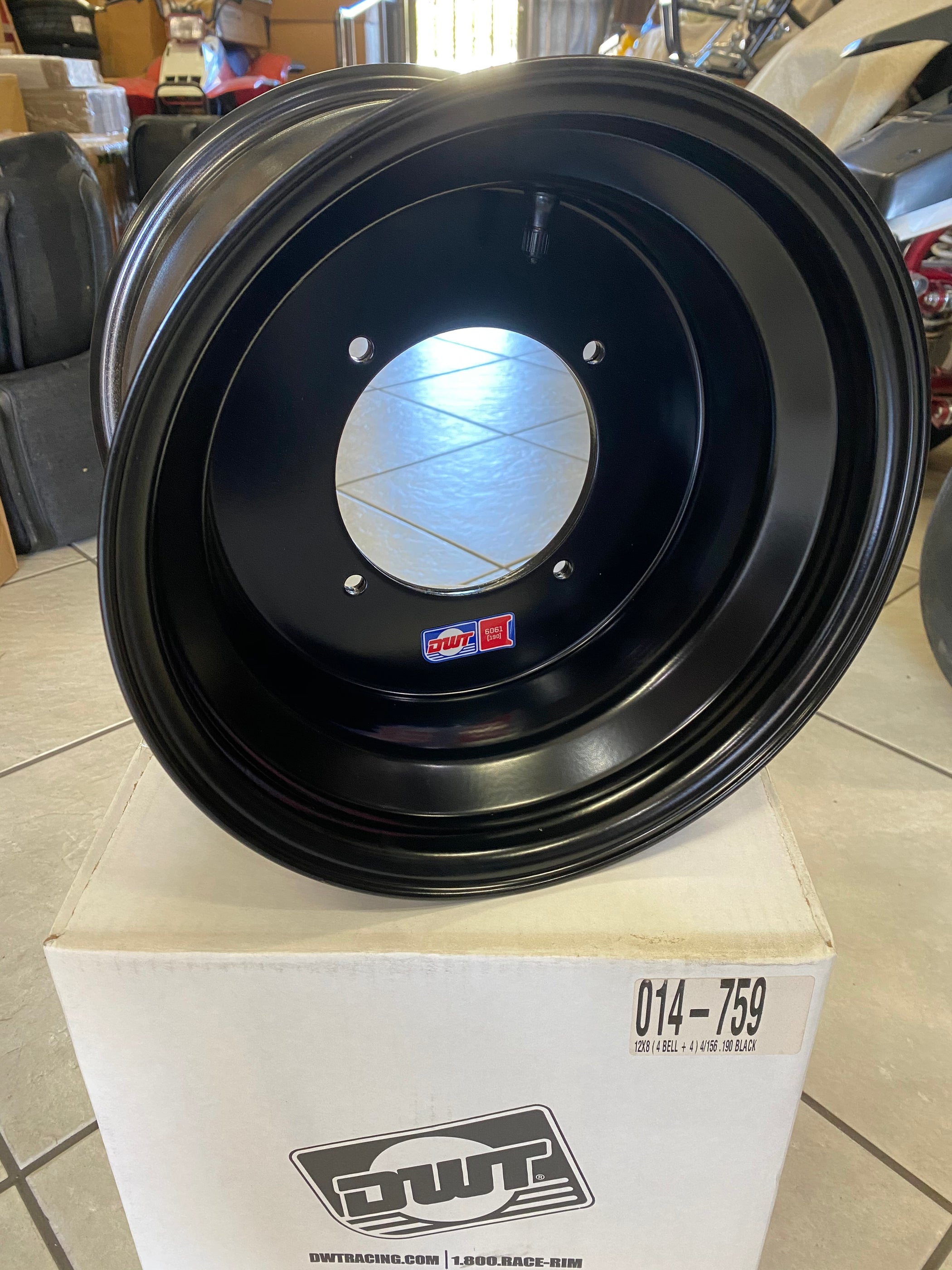 DWT 12" Polished or Black Polaris Ranger, RZR 800, 900 UTV Wheel ...