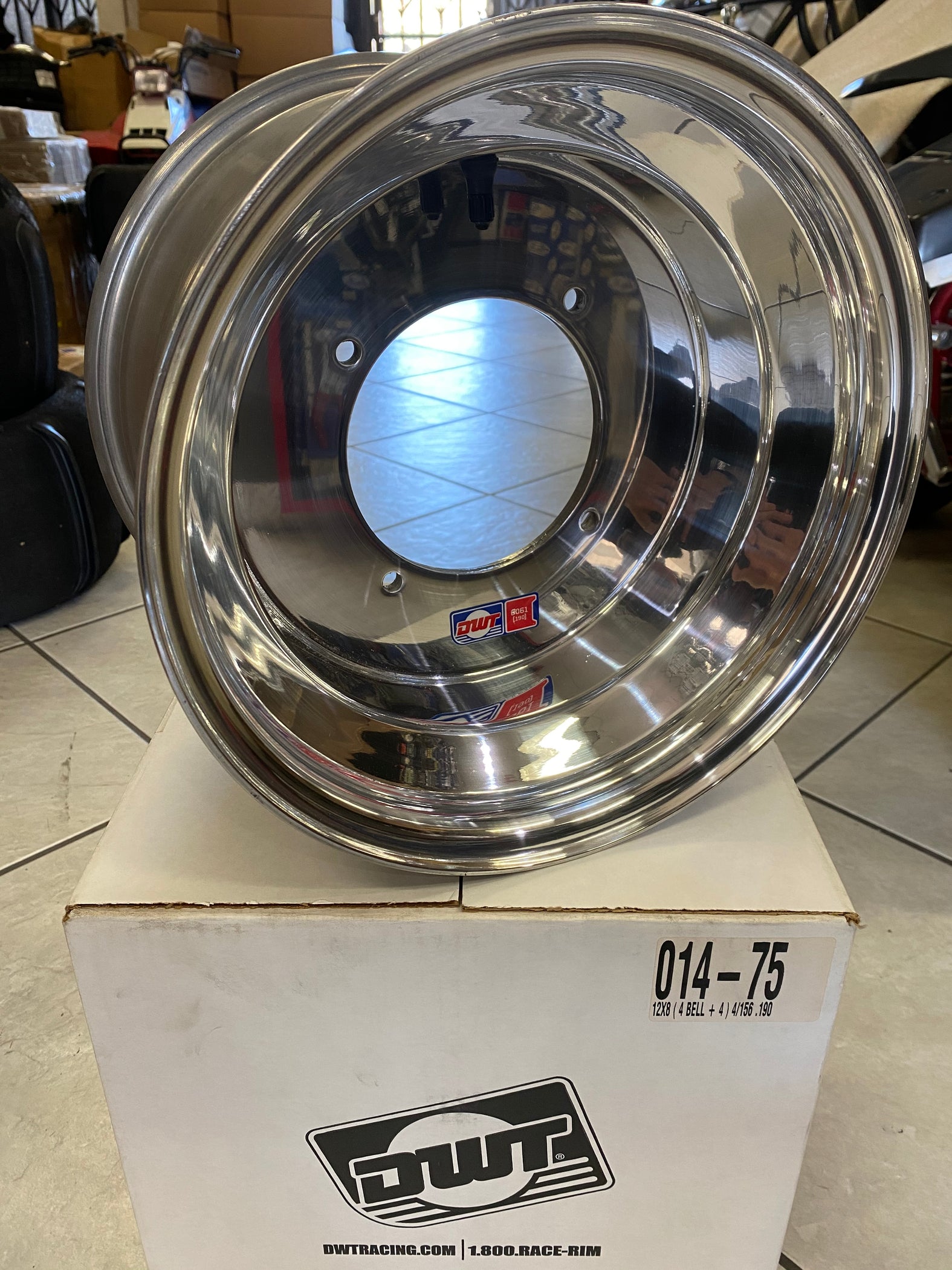 DWT 12" Polished or Black Polaris Ranger, RZR 800, 900 UTV Wheel ...