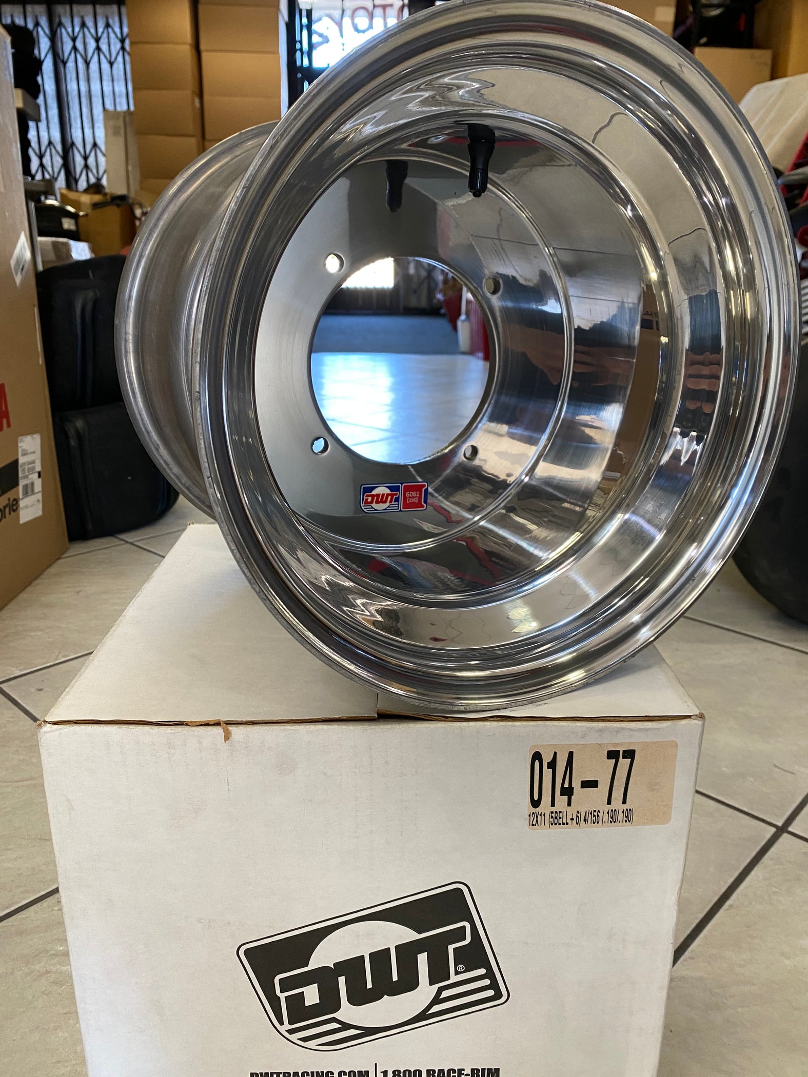 DWT 12" Polished or Black Polaris Ranger, RZR 800, 900 UTV Wheel ...