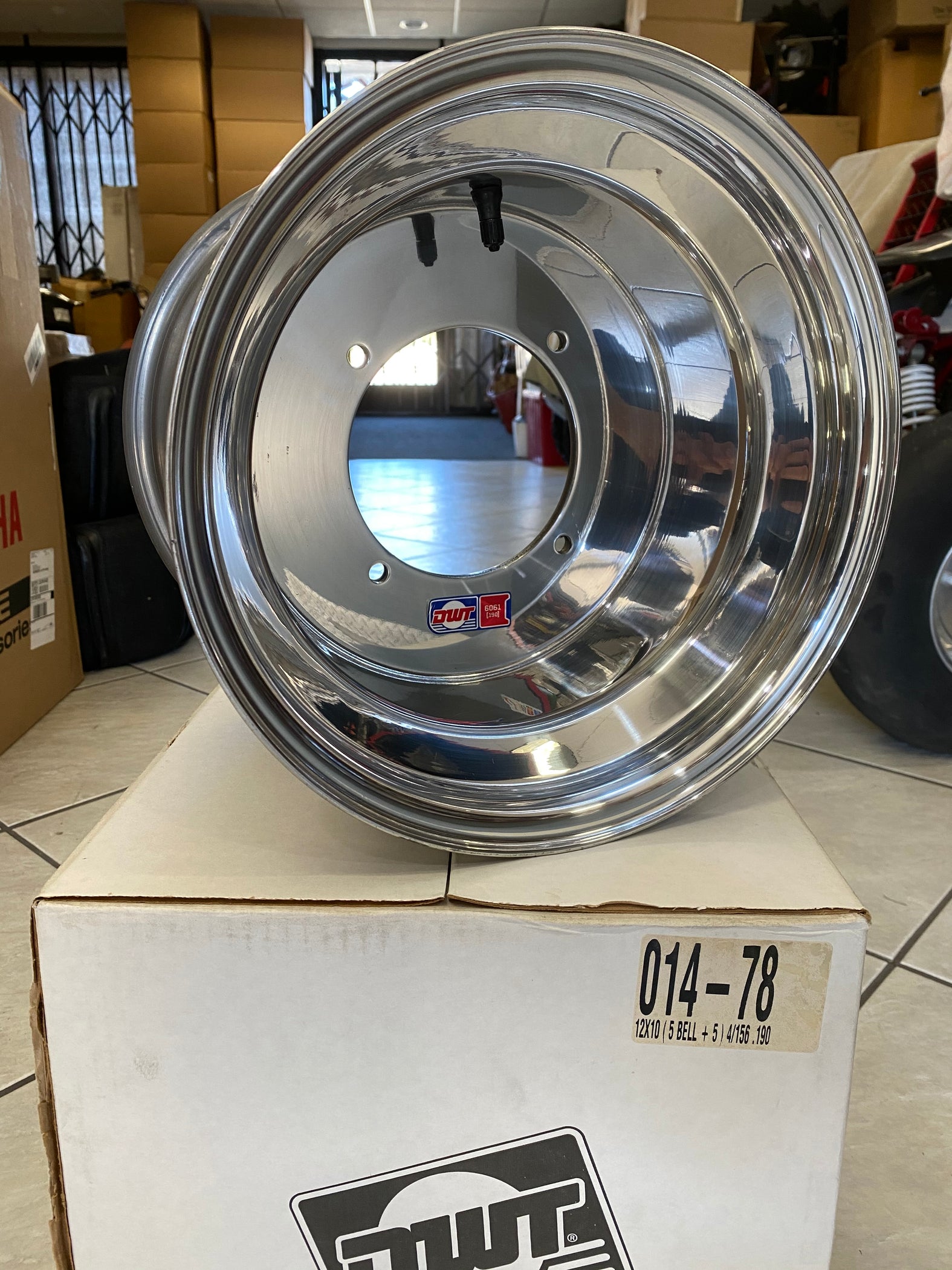 DWT 12" Polished or Black Polaris Ranger, RZR 800, 900 UTV Wheel ...